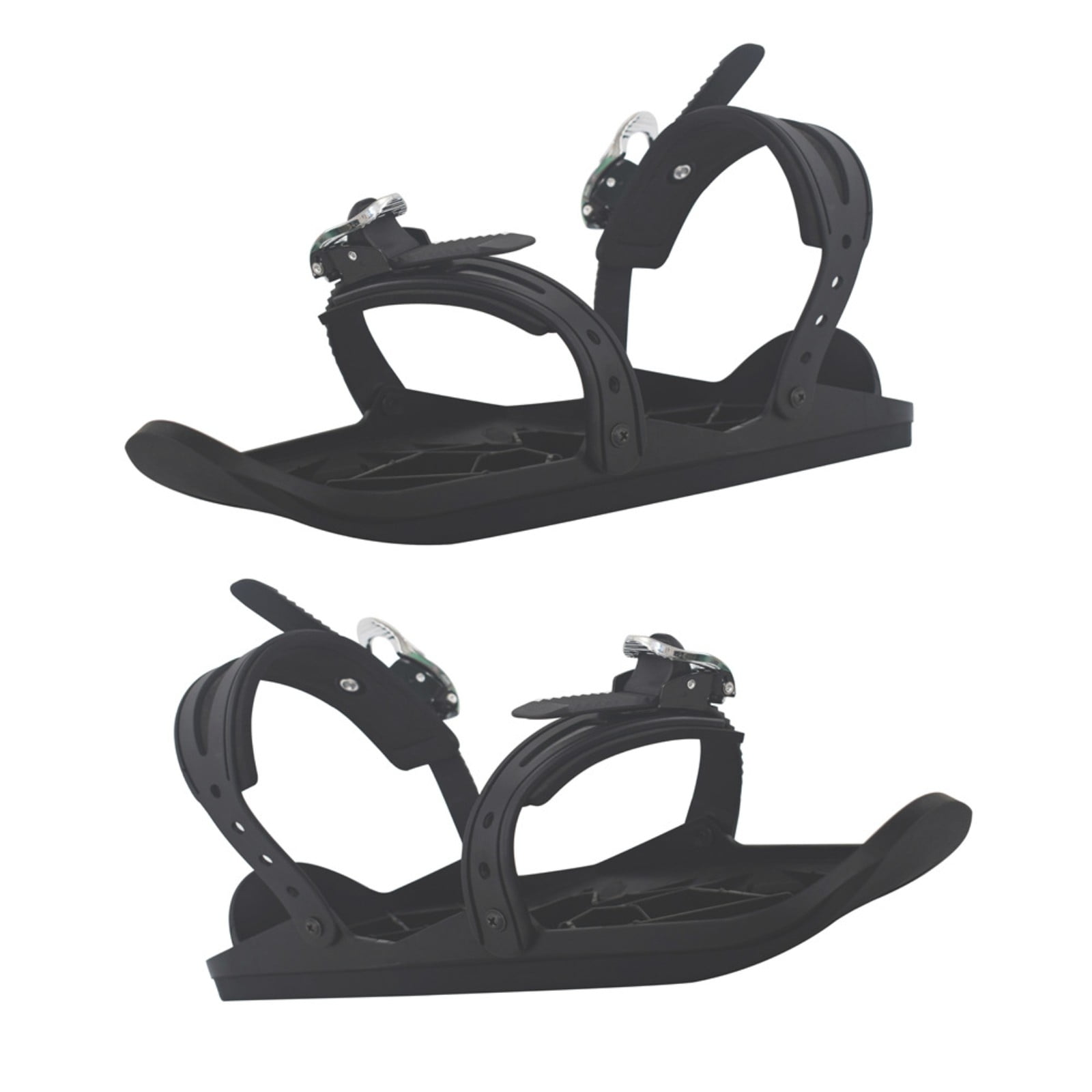 Mini Ski Skates Winter Portable Snowblades Skis Shoes Adjustable Short ...