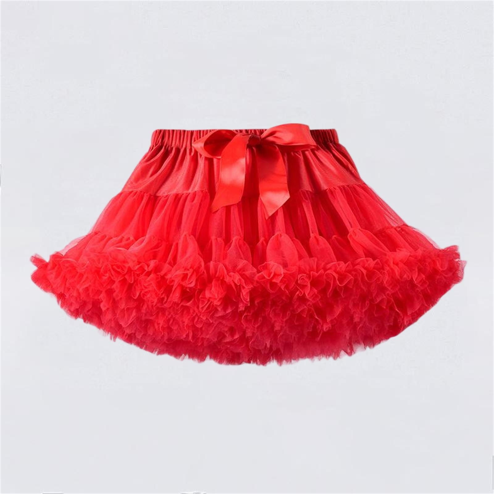 Mini Skirts for Kids Girls' Mesh Mini Skirt Cute Bow Elastic Waist Cake ...