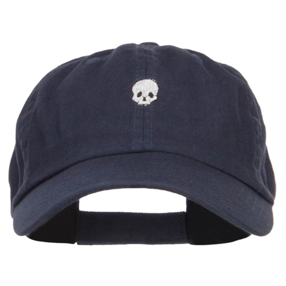 Mini Skull Embroidered Low Cap - Navy OSFM - Walmart.com