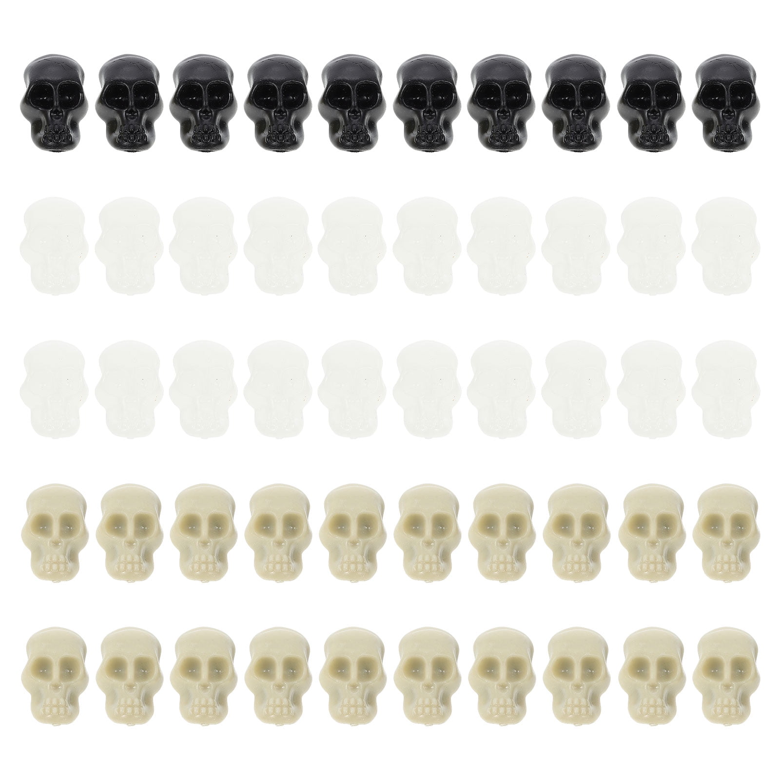 Mini Skulls Halloween Skeleton Heads Miniature Tiny Crafts Decor Props ...