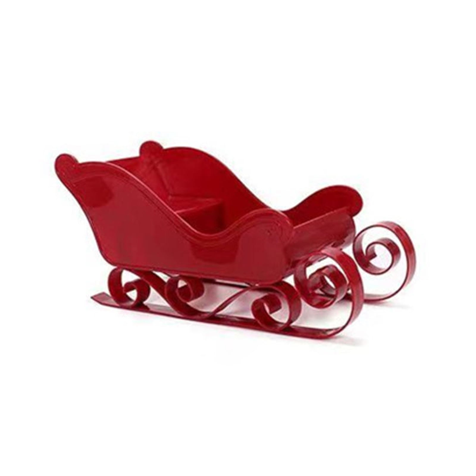 Mini Sled Ornament Sleigh Basket Candy Bowl Plastic Sleighs Model ...