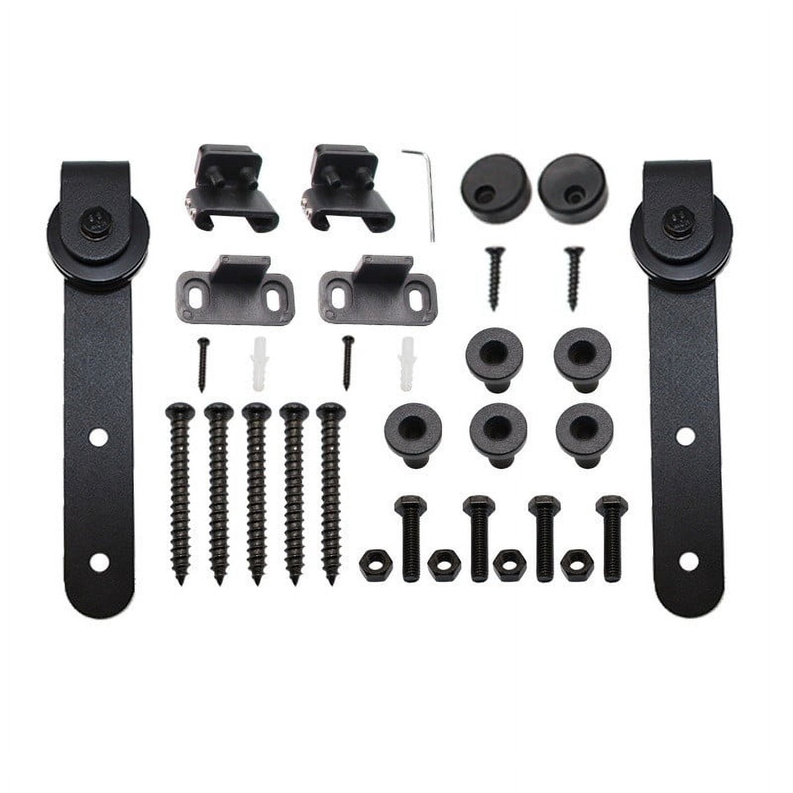 Mini Sliding Barn Door Hardware Cabinet Hanging Rail Set Smooth Silent ...