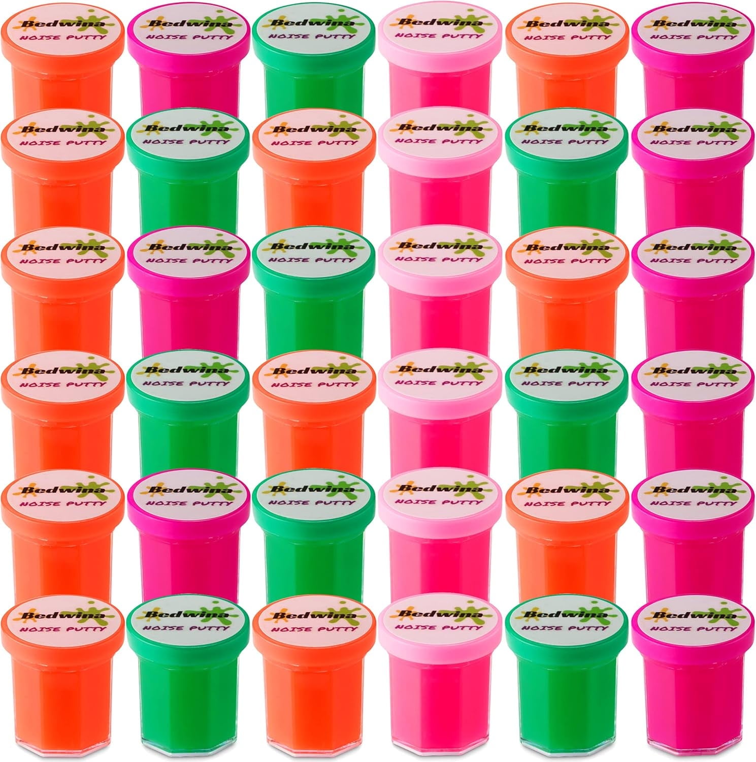 Mini Slime Noise Putty for Kids - (Pack of 48) Silly Putty Bulk Favors for Kids All Ages, Boys ...