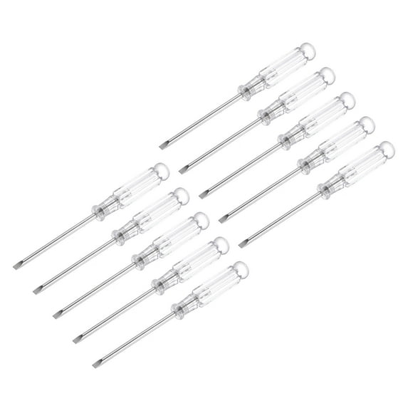 Mini Slotted Screwdriver, 3.0mm Flat Head with Clear Handle for Small ...