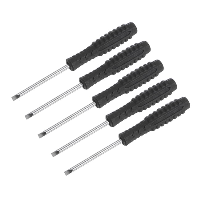 Mini Slotted Screwdriver, 3.0mm Flat Head with NonSlip Handle for Small ...