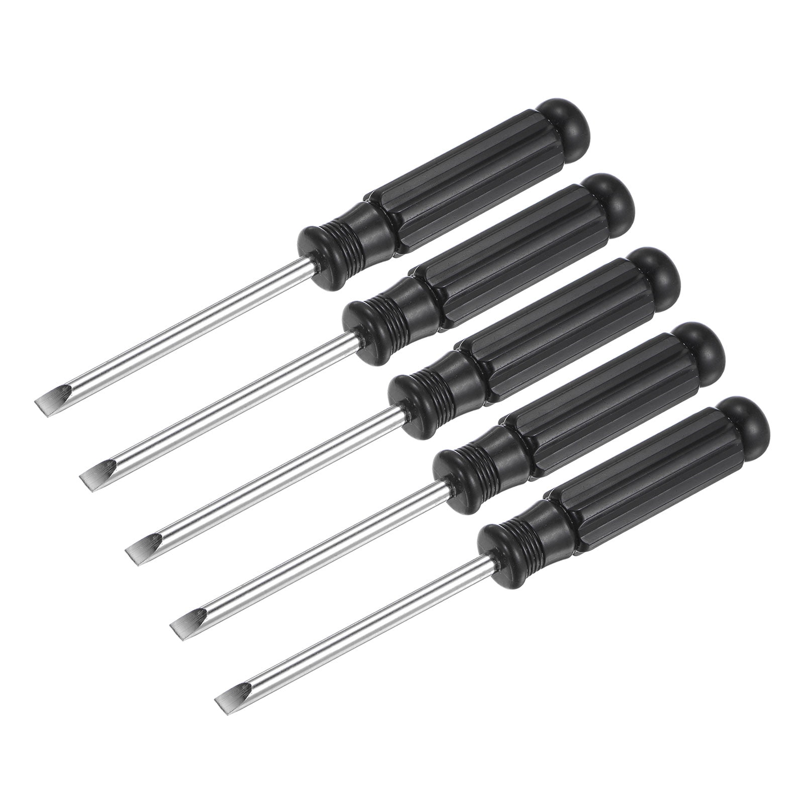 Mini Slotted Screwdriver, 5.0mm Flat Head with Black Handle for Small ...