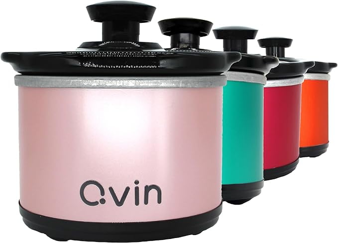 Mini Slow Cooker 0.65qt(20oz) warmer, fondue pot set,chocolate melting ...