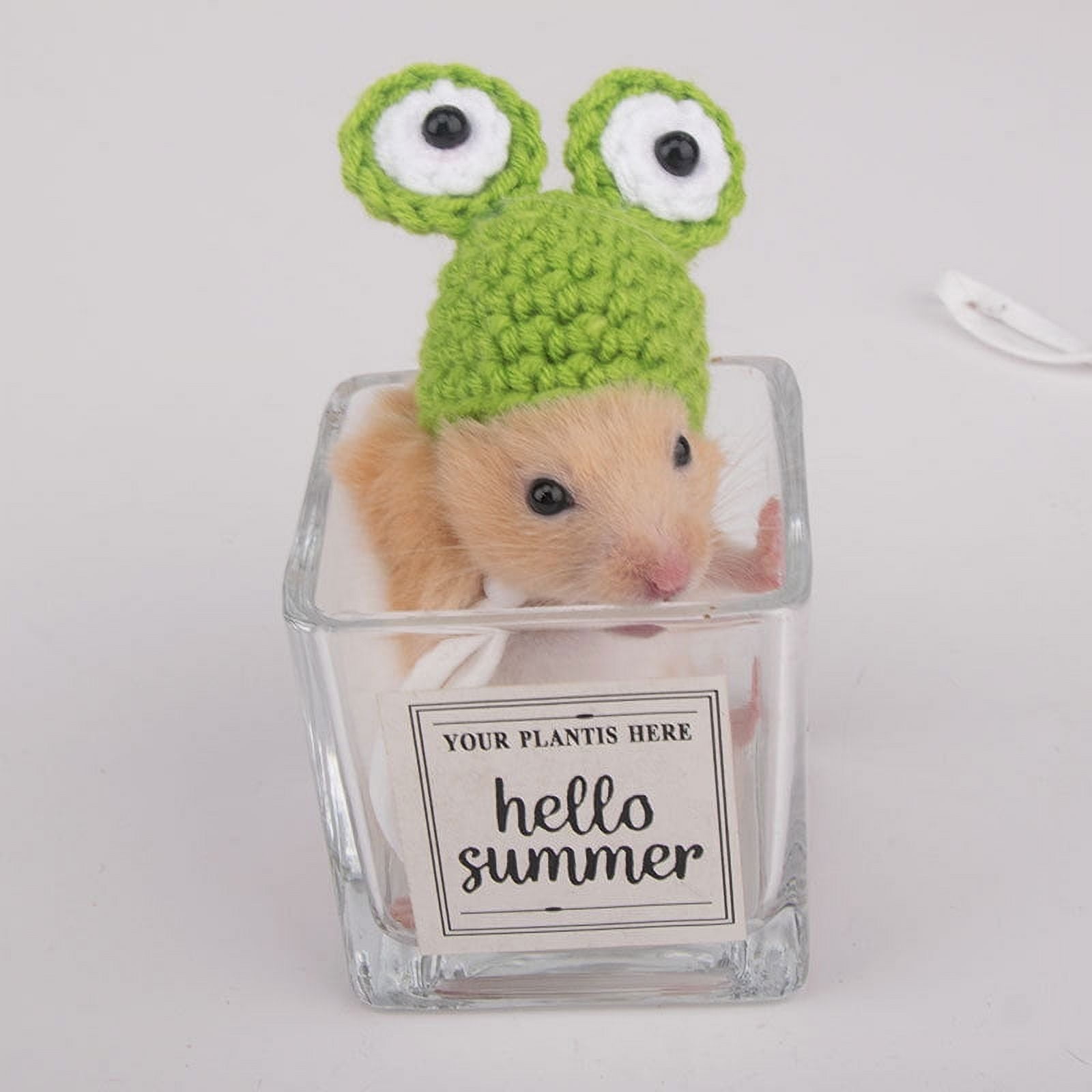 Mini Small Animals Hat with Adjustable Strap Lovely Hand Knitted Tiny ...
