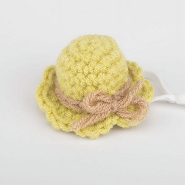 Mini Small Animals Hat with Adjustable Strap Lovely Hand Knitted Tiny ...