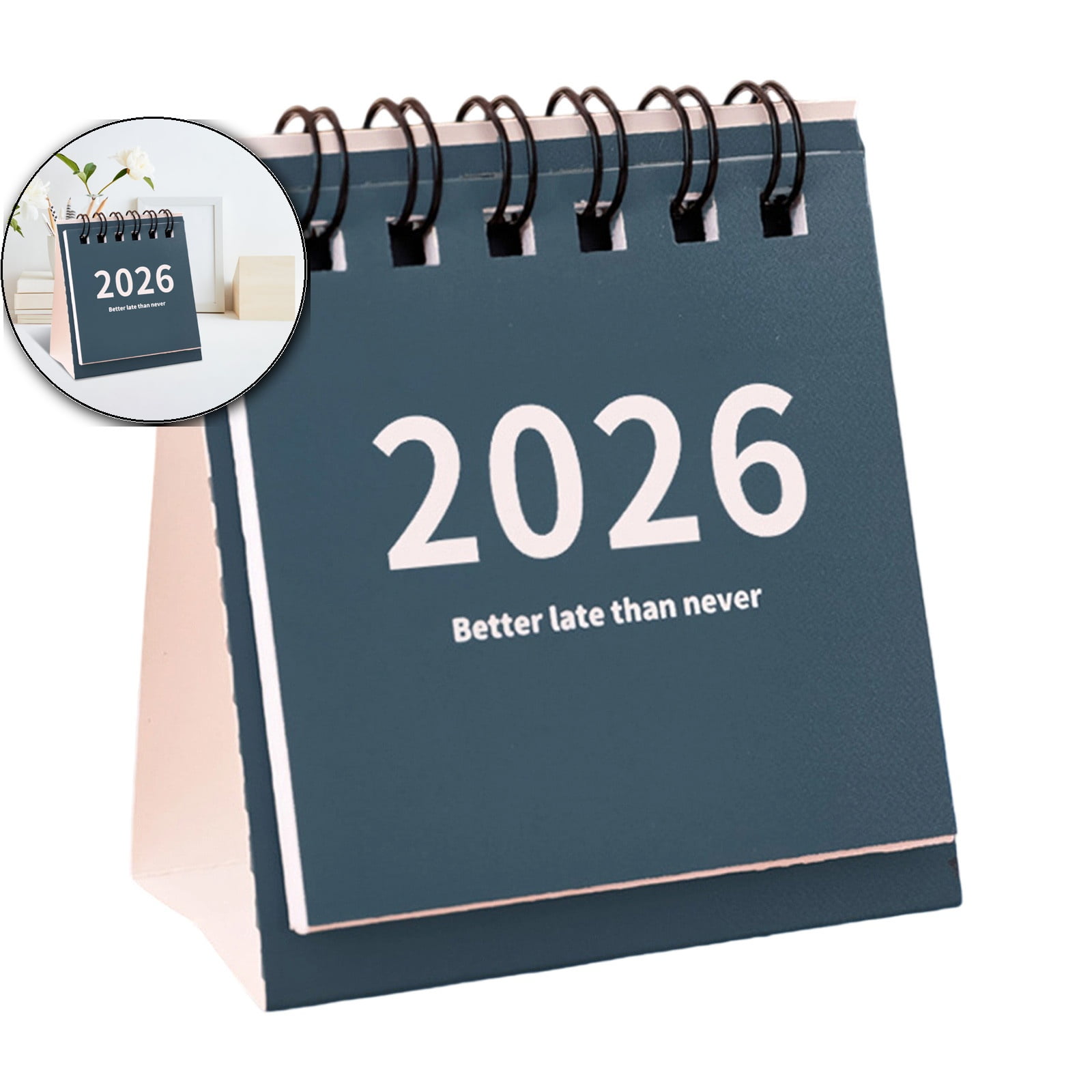 Mini Small Desk Calendar Unprinted Wind Calendar Punch Card Countdown ...