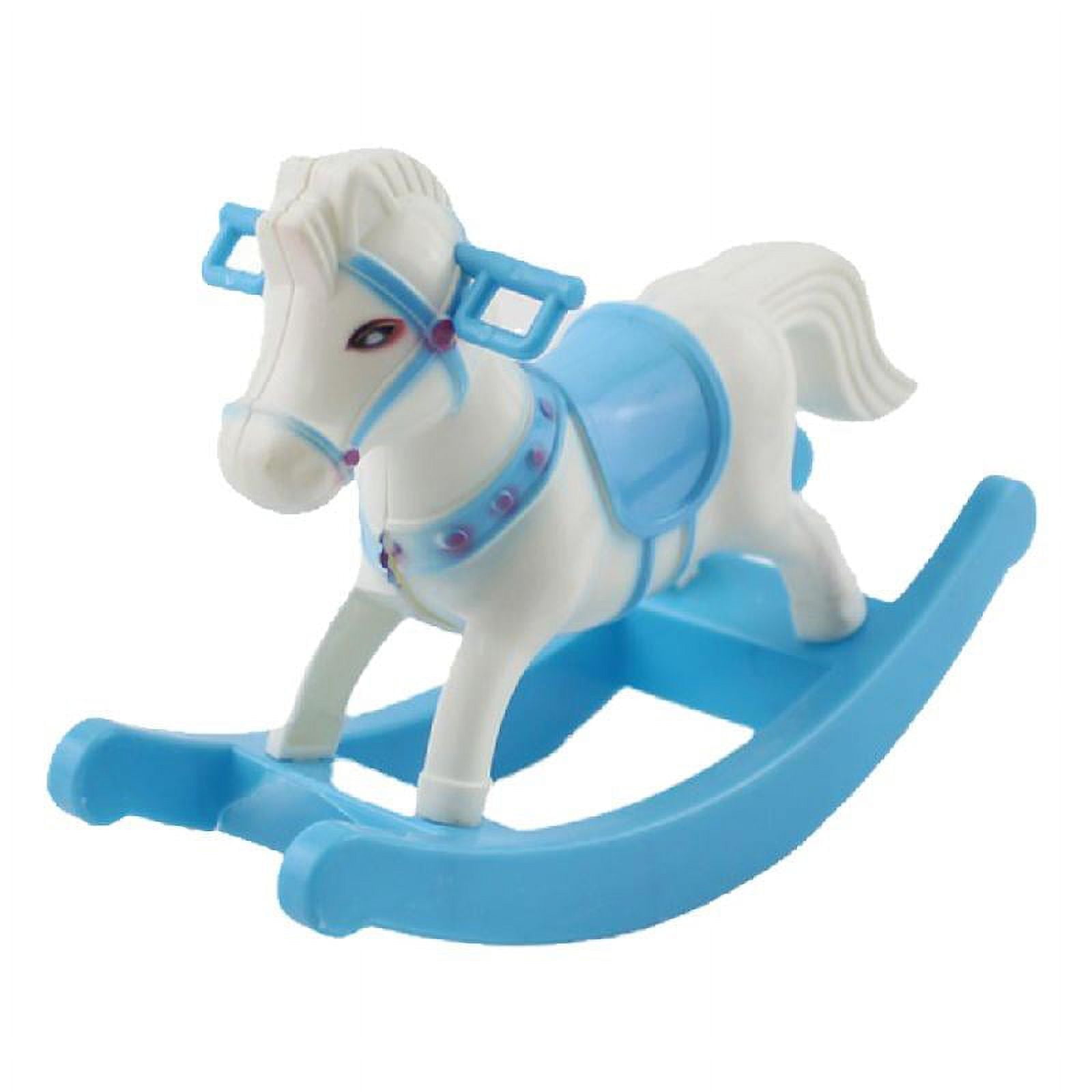 Mini Small Plastic Rocking Horse Model Baby Shower Party Favor Dolls ...