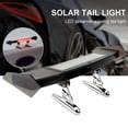 Mini Small Solar Car LED Rear Spoiler Wing GT Style Car Warning Lamp ...