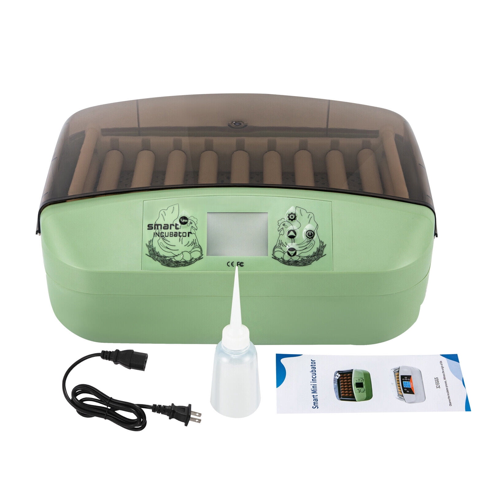Mini Smart 32 Eggs Incubator - 110v Digital Automatic Chicken Egg ...