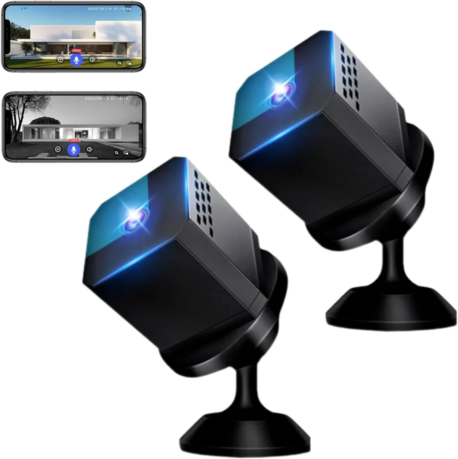 Mini Smart HD Night Vision Security Camera, Mini Wireless Indoor Camera ...