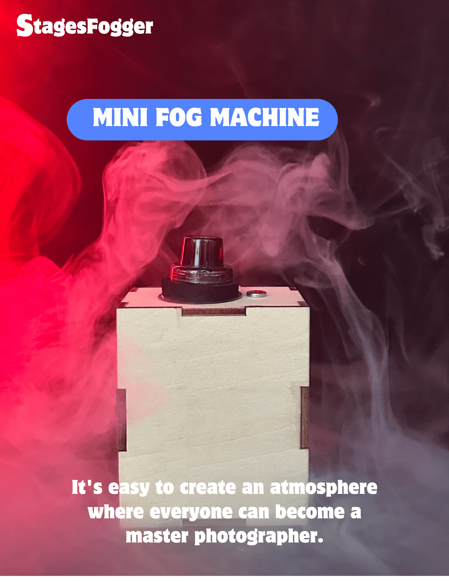 Mini Smoke Machine Handmade Rechargeable Model Remote Control Mini ...