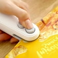 Mini SnacksBag Sealer, Rechargeable 2 in 1 Bag Heat Sealer with Cutter for Chip, Plastic Bag Re ...
