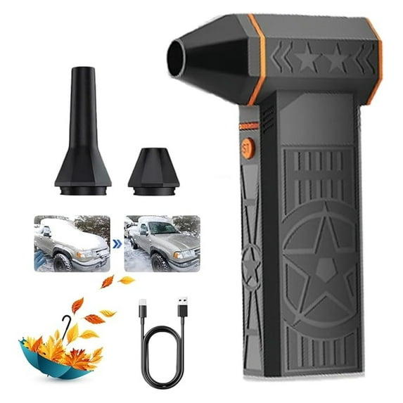 Mini Snow Blower 5000W, 130000 RPM Cordless Snow Remover, Handheld ...