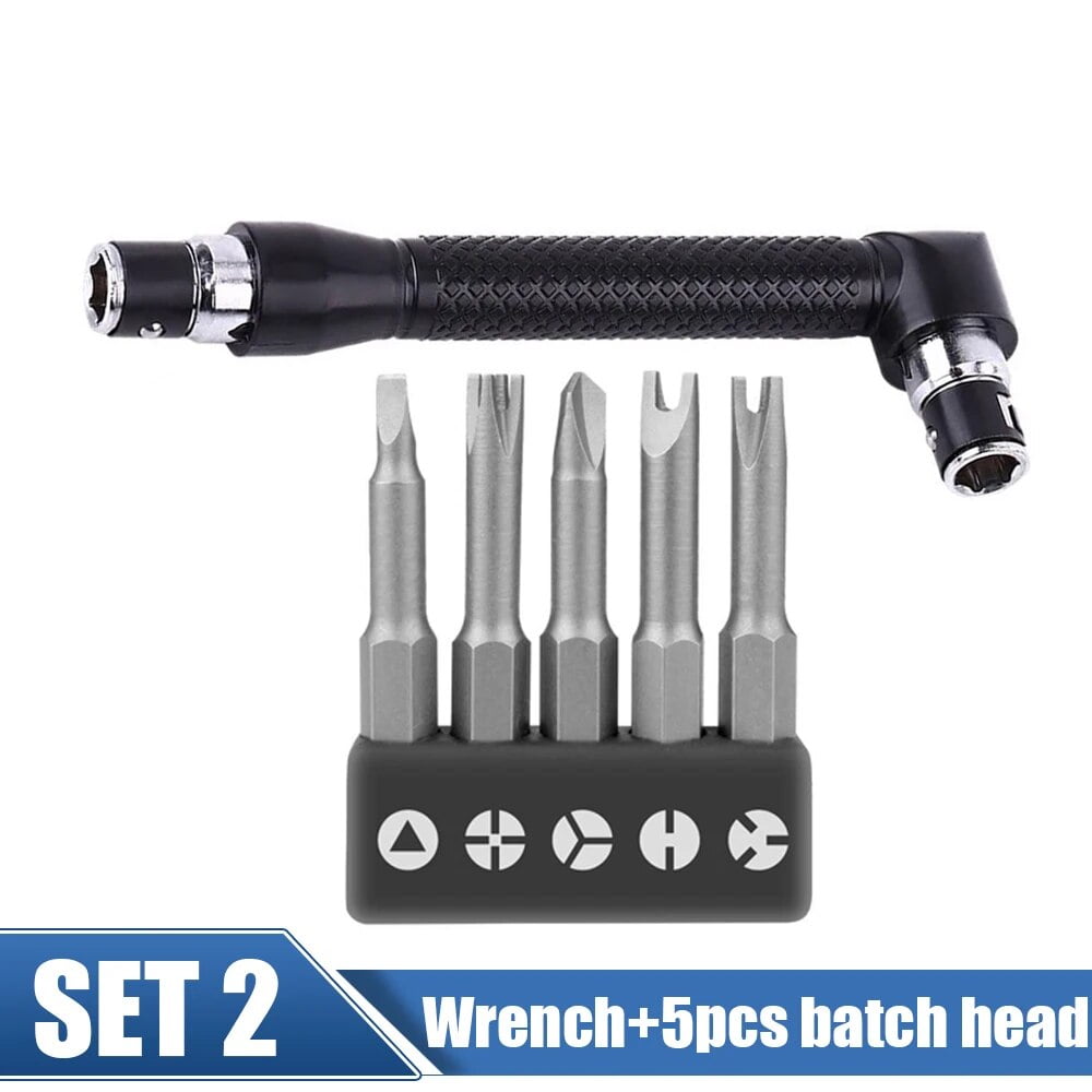 Mini Socket Wrench 1/4" 6.35mm Dual Head L-shaped Multifunction ...