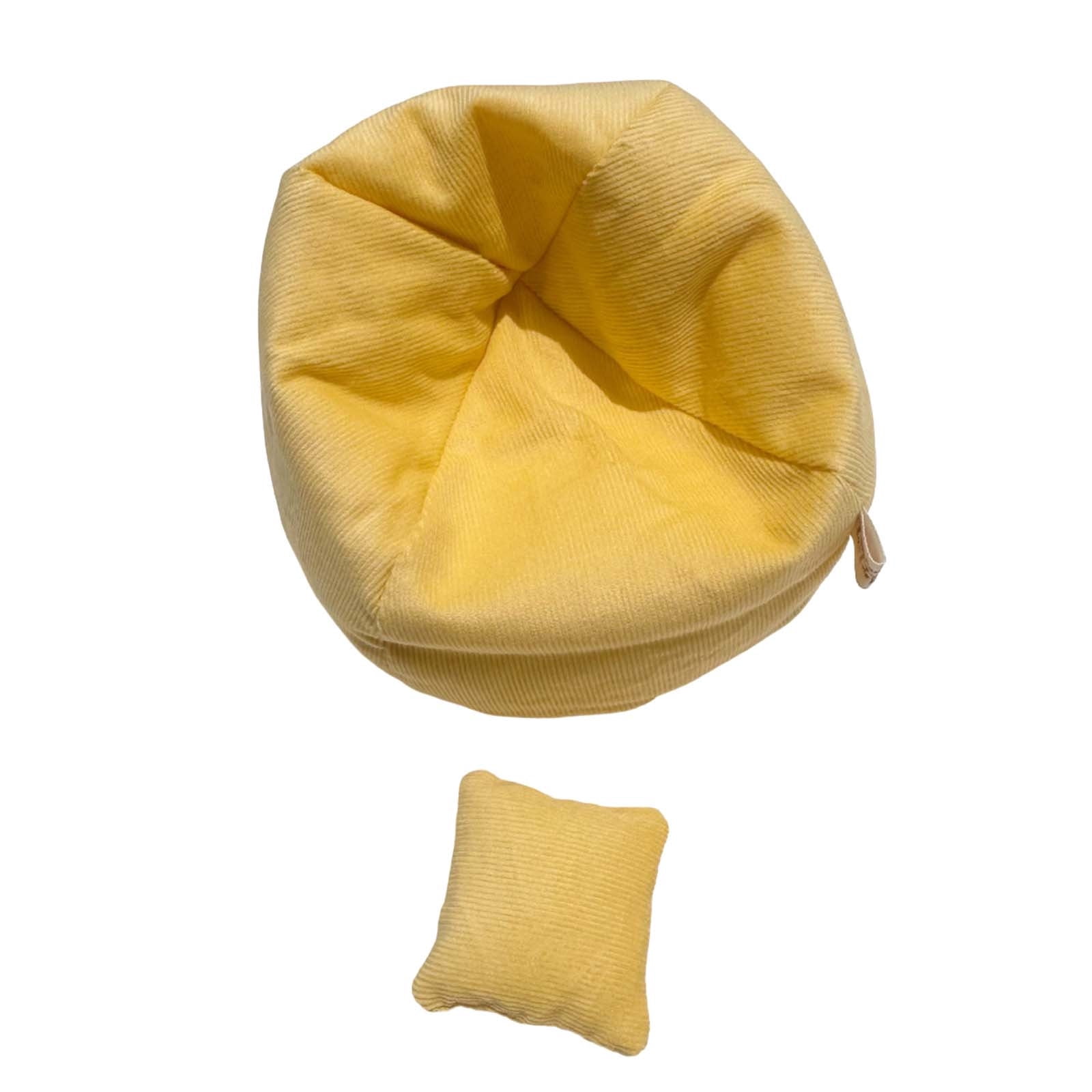 Mini Sofa with Pillows for 17cm Doll – Soft Lazy Miniature Couch for ...