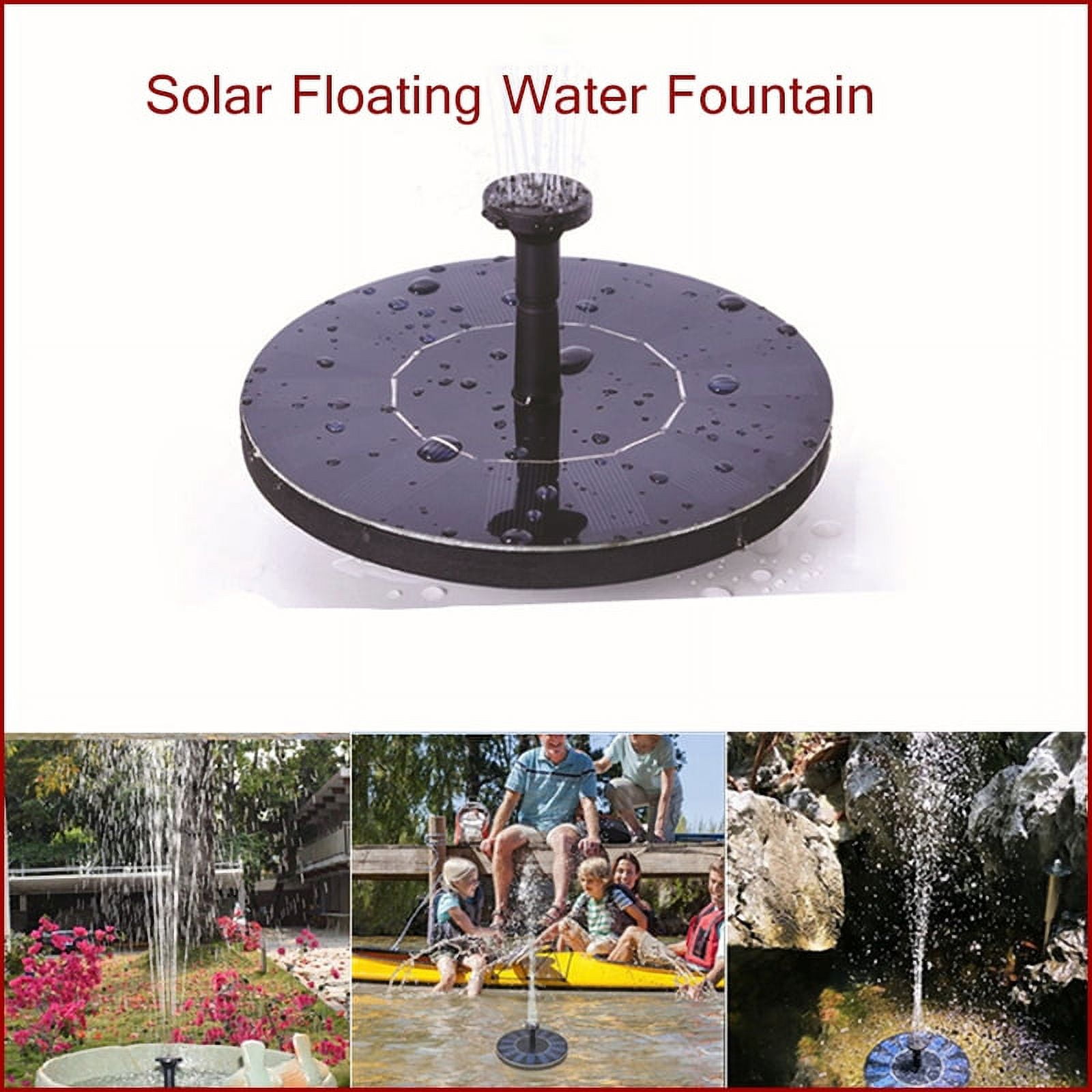 Mini Solar Floating Water Fountain for Garden Pool Pond Decoration ...