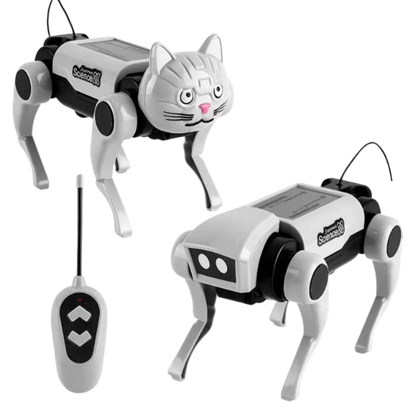 Mini Solar Powered Robot Dog Toy, Interactive Assembling STEM Toy for ...