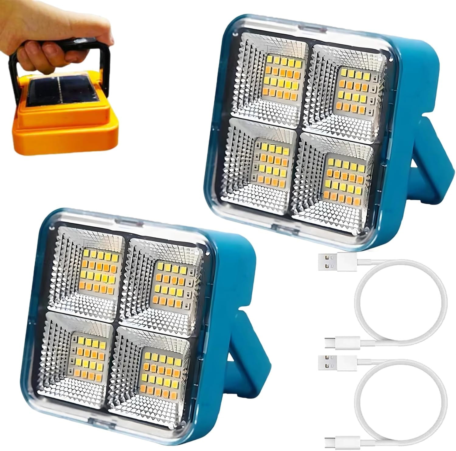 Mini Solar Rechargeable Multifunctional Searchlight, Solar Portable ...