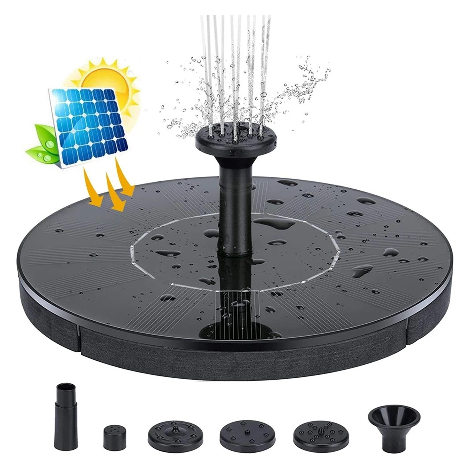 Mini Solar Water Fountain Pool Pond Waterfall Fountain Garden ...