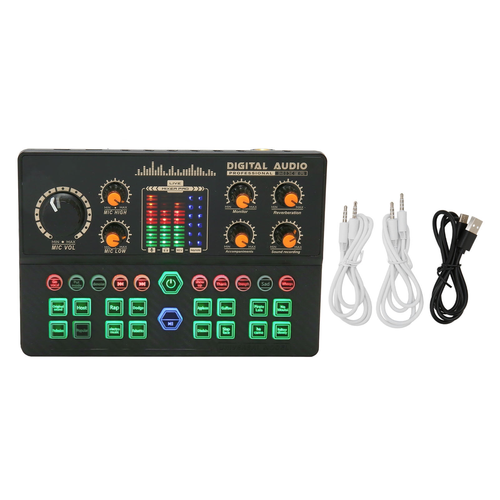 Mini Sound Mixer Board Intelligent Noise Reduction Bluetooth Wireless ...