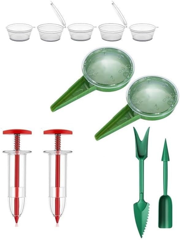 Mini Sowing Seed Dispenser Small Sower Seed Spreader Manual Handheld Seed Planter Mini Hand
