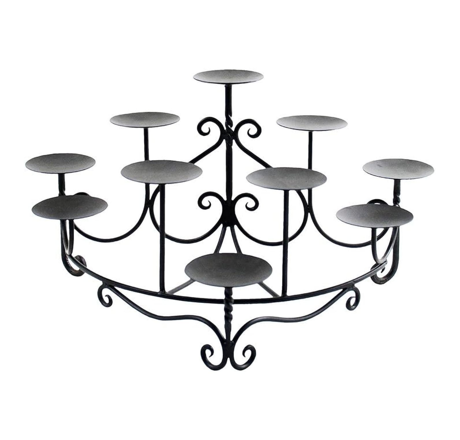 Mini Spandrels Wrought Iron Hearth Fireplace Candelabra - Walmart.com
