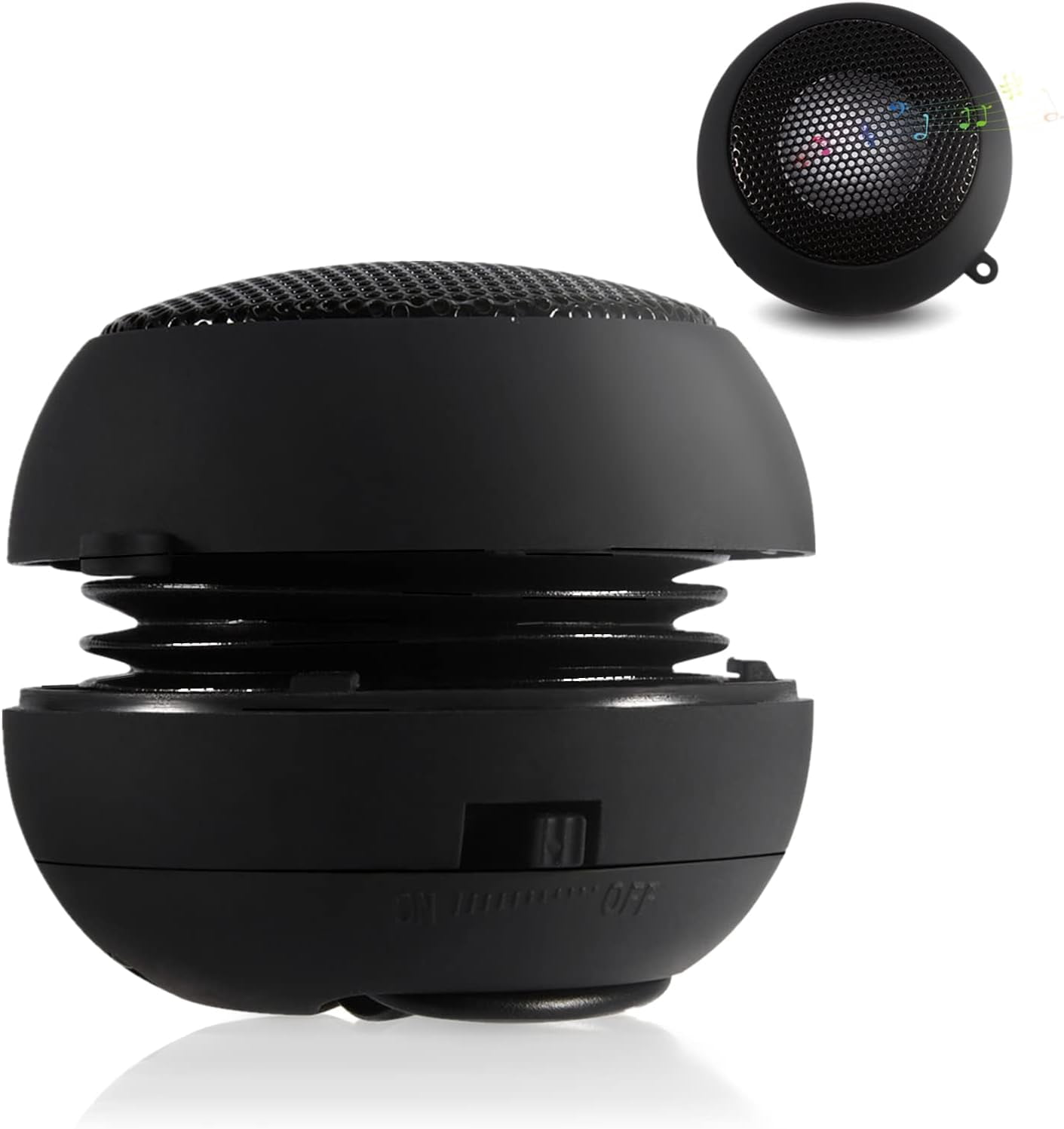 Mini Speaker, Portable Plug in Speaker with 3.5mm Aux Audio Input Built ...