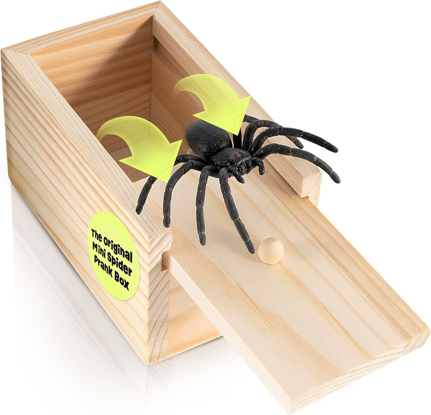 Mini Spider Prank Box - Surprise Wooden Gag Gift, Perfect for Birthday ...