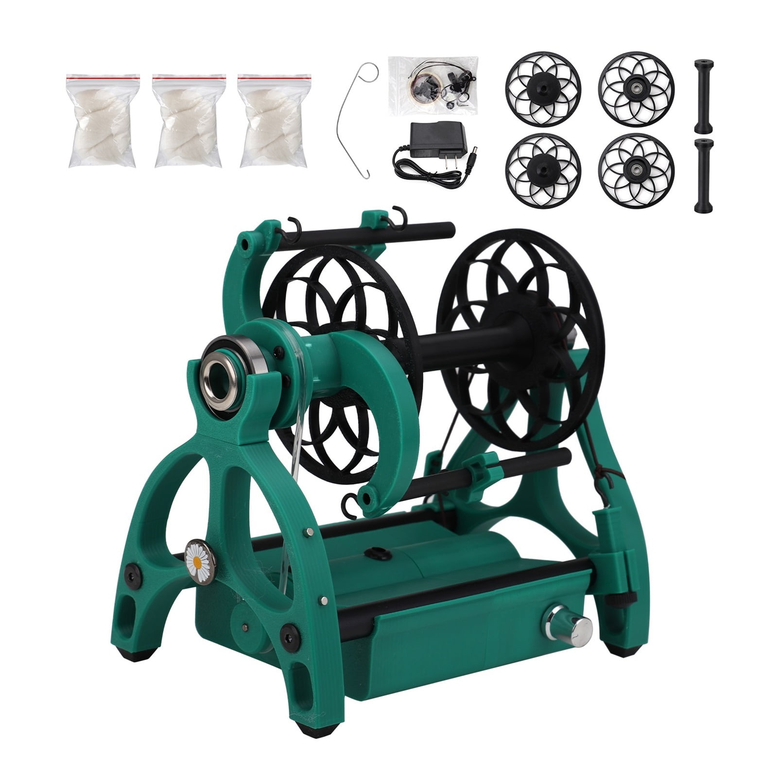 Mini Spinning Electric Household 12v Wheel Wool Fibre Yarn Winding ...