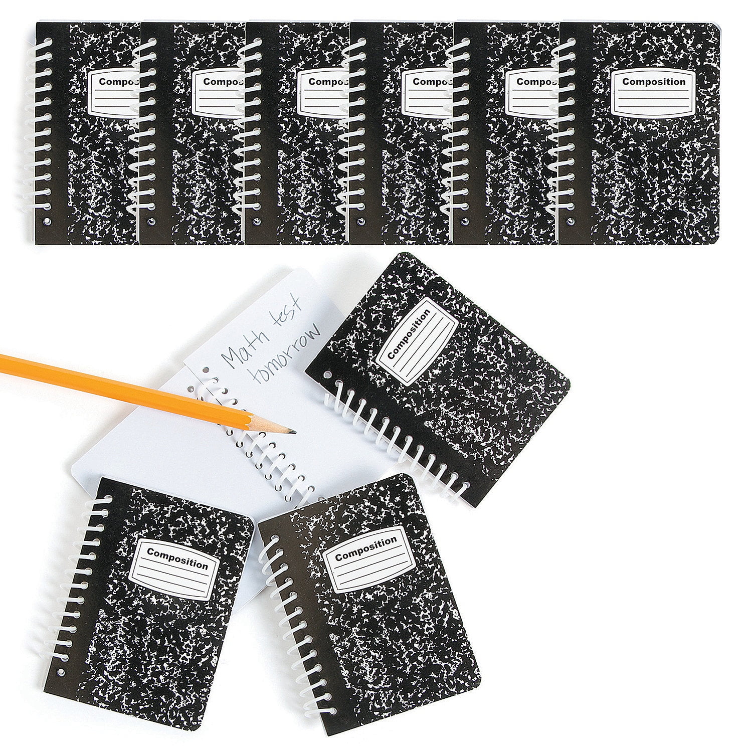 Mini Spiral Notebooks Black & White Bulk 144 Pc - Walmart.com