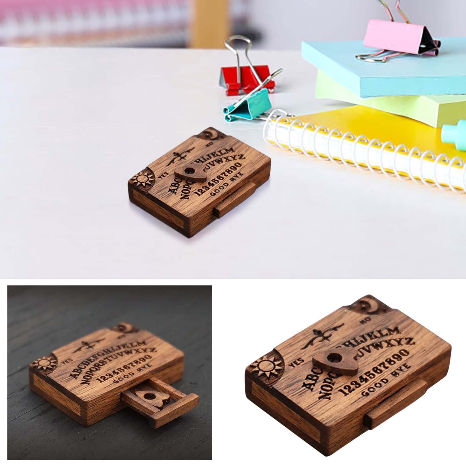 Mini Spirit Board with Drawer, Mini Ouija Board with Drawer, Wooden ...