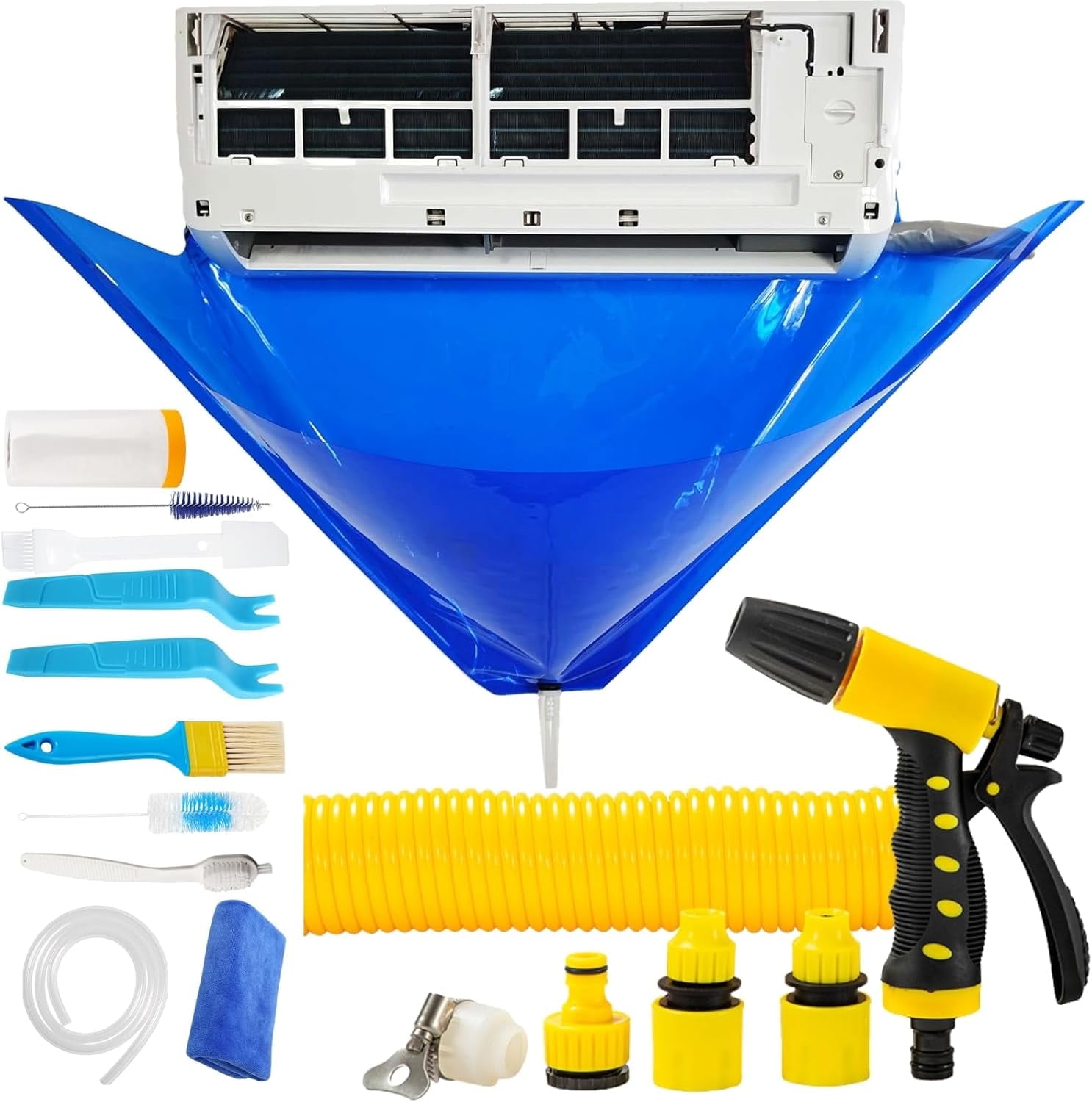 Mini Split Cleaning Bag Kit with 50FT Expansion Hose, Air Conditioner ...