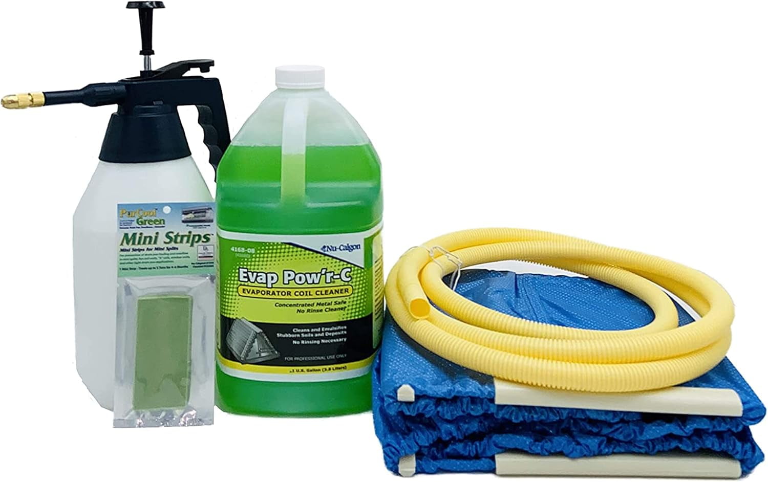 Mini Split Cleaning Kit with 3.78L (Nu Calgon) Coil Cleaner, Sprayer ...