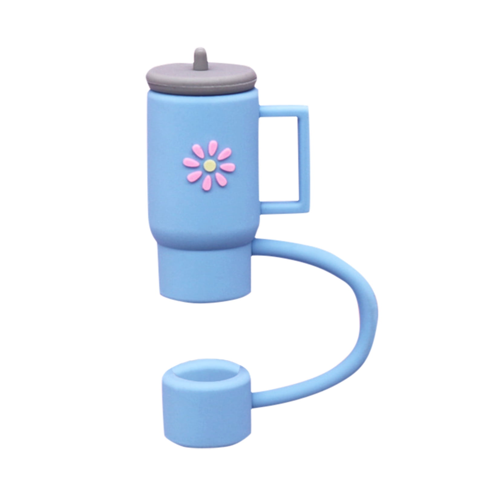 Mini Split Stand Ground New Silicone Straw Cap 8 10mm Cute Flower Doll ...