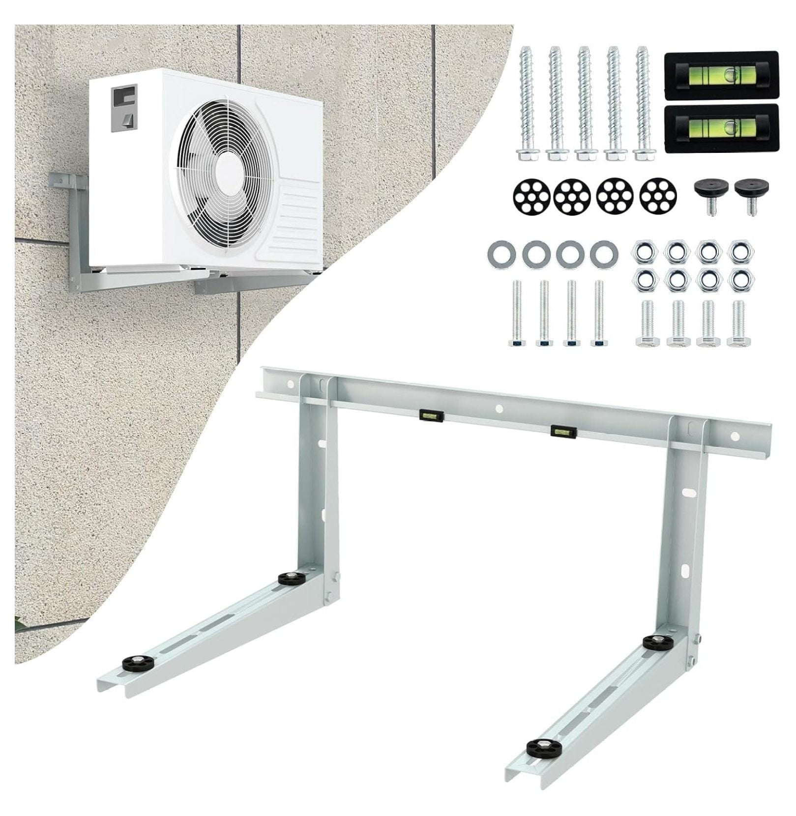 Mini Split Wall Mounting Bracket for 12000-24000 BTU Universal Ductless ...