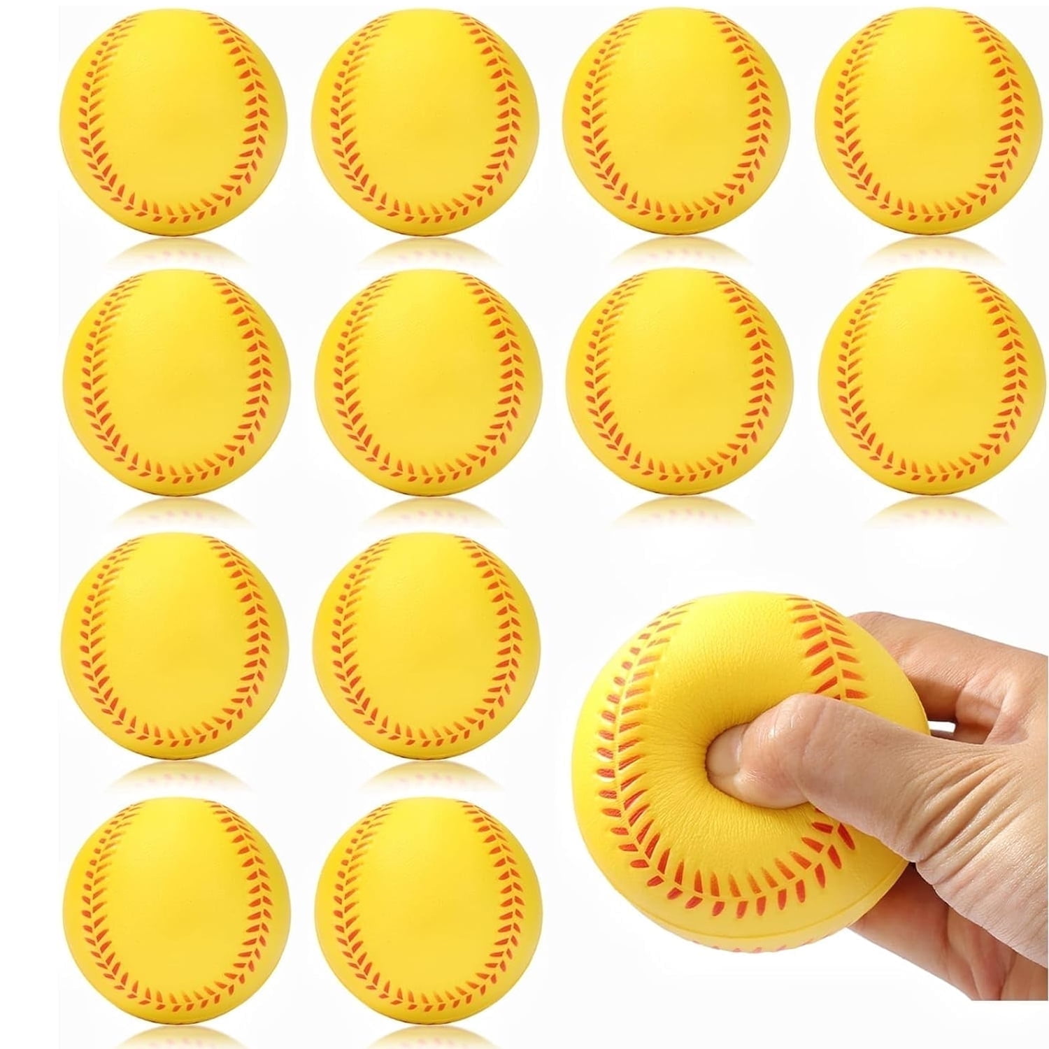 Foam Baseballs 6 Pack, Soft Baseballs for Indoor or Outdoor Play ...