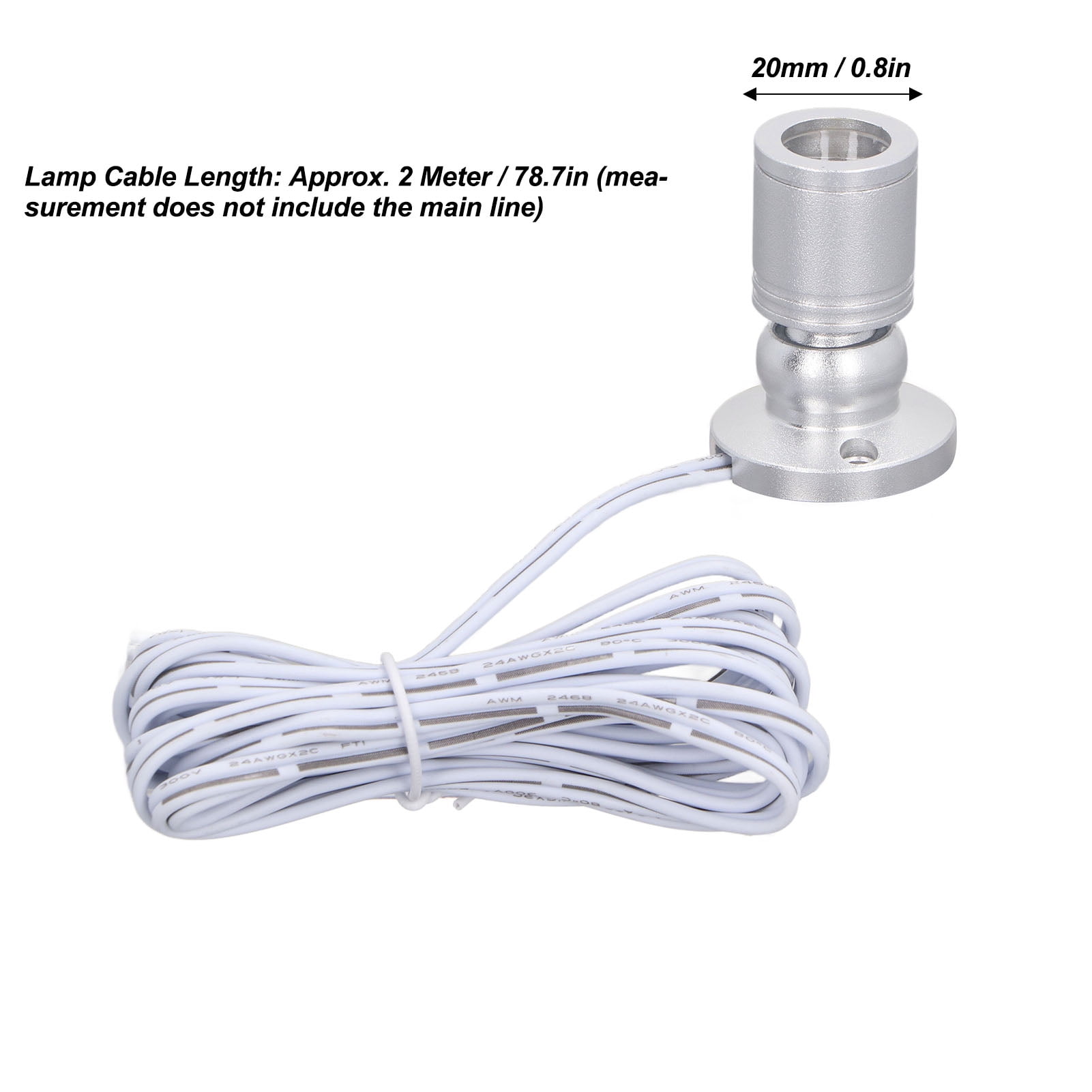 Mini Spotlight Kit: 5V USB, Adjustable Brightness, Showcase Cabinets ...