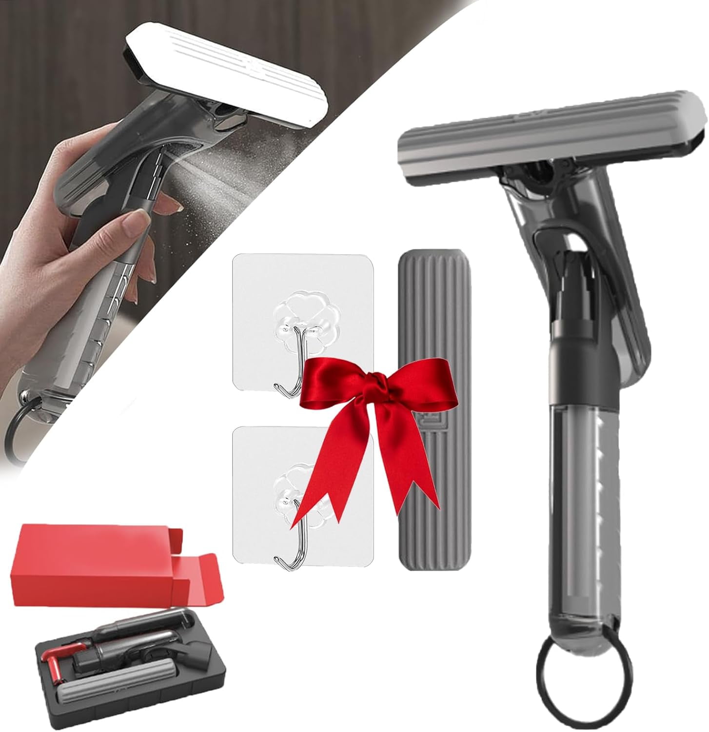 Mini Spray Mop for Countertop Cleaning, Portable Self-Squeeze Mini Mop ...