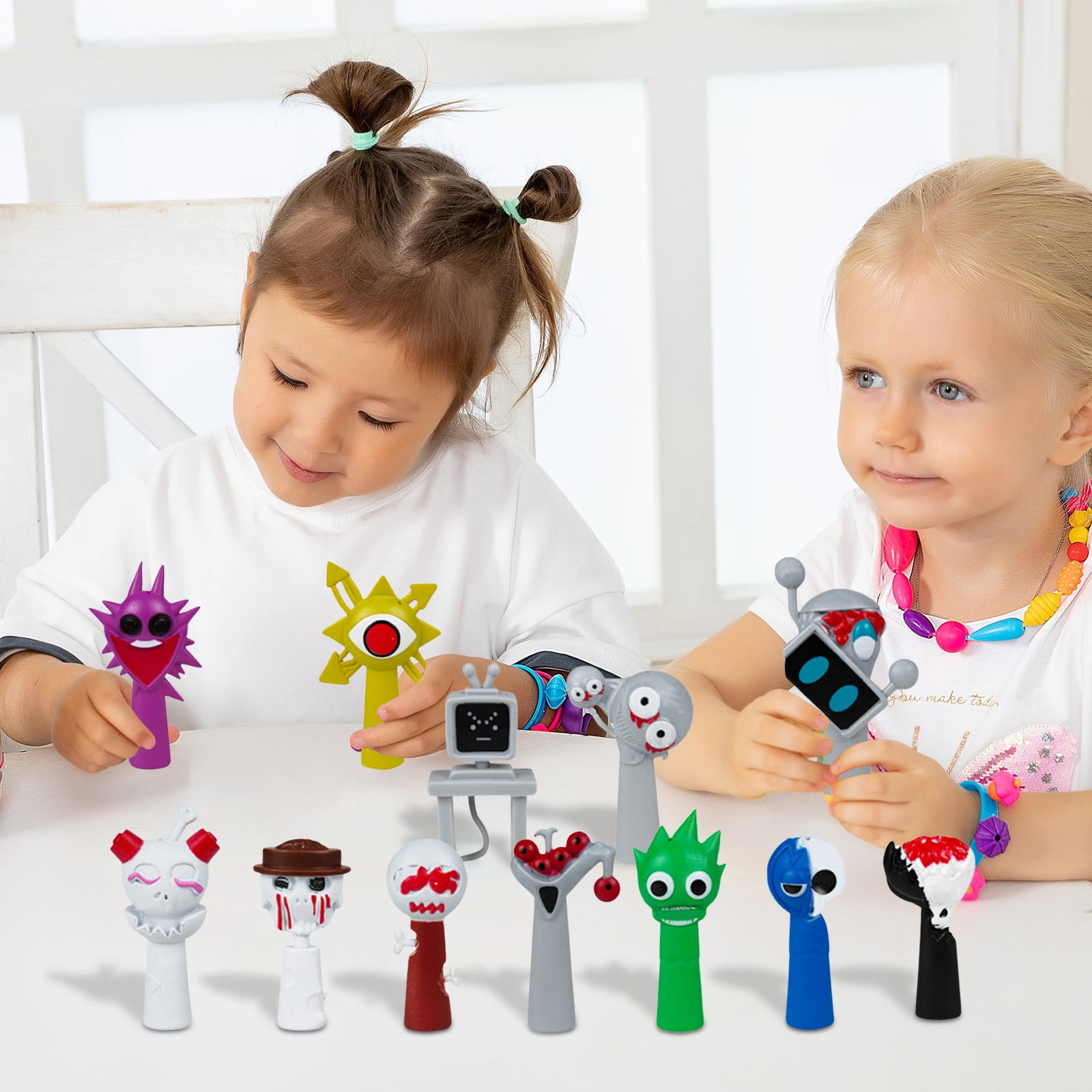 Mini Sprunki Action Figure Collection, 12 Pieces PVC Models, Incredibox ...