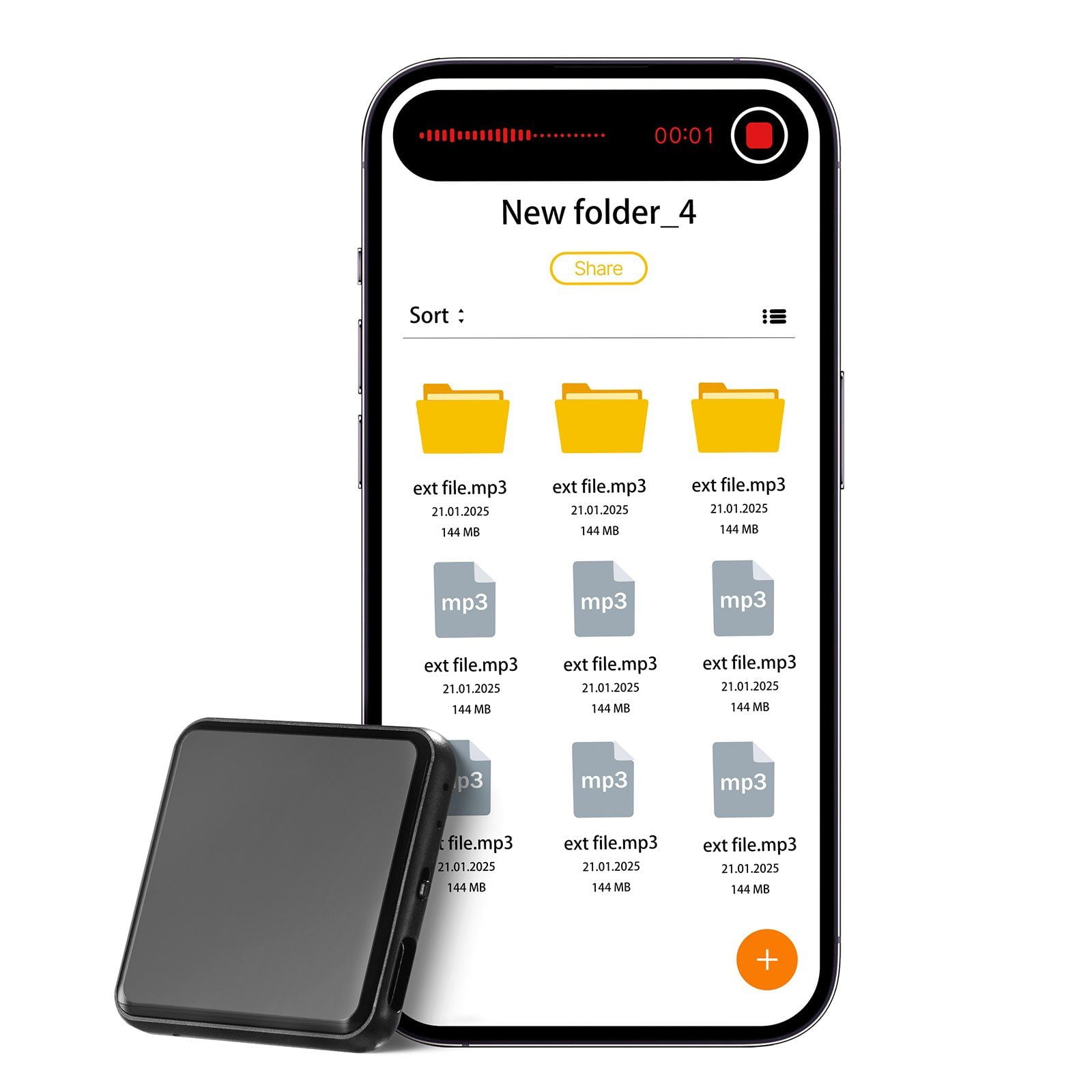 Mini Spy Digital Voice Activated Recorder with Magnet, 128GB Storage ...