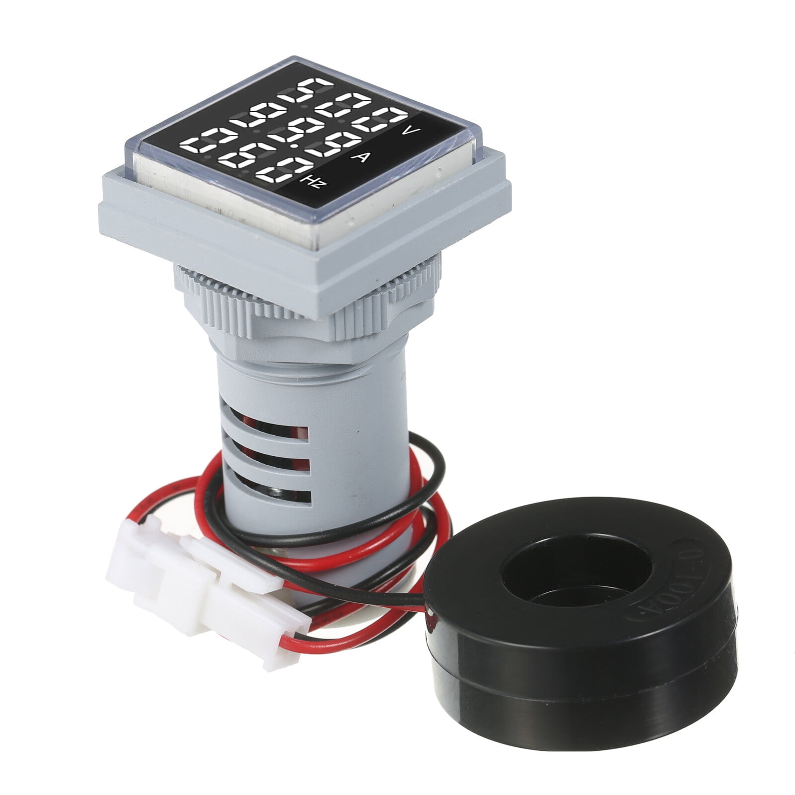 Mini Square Digital Volt-ammeter Voltammeter Ammeter Voltmeter Cymometer Three LED Display ...