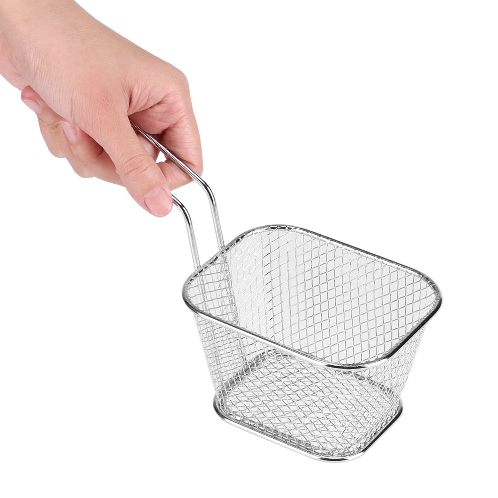 Mini Square Fry Basket Fry Chip Basket Food Baskets for Serving ...