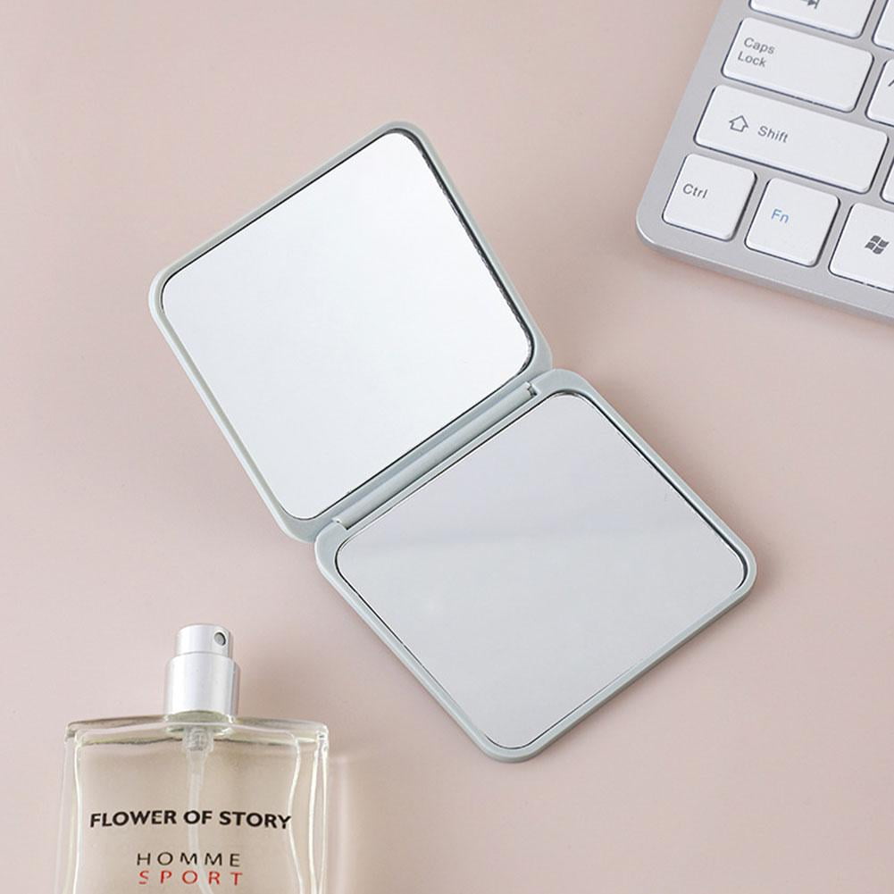 Mini Square Makeup Mirror Portable Double-sided Foldable Mirror Small ...
