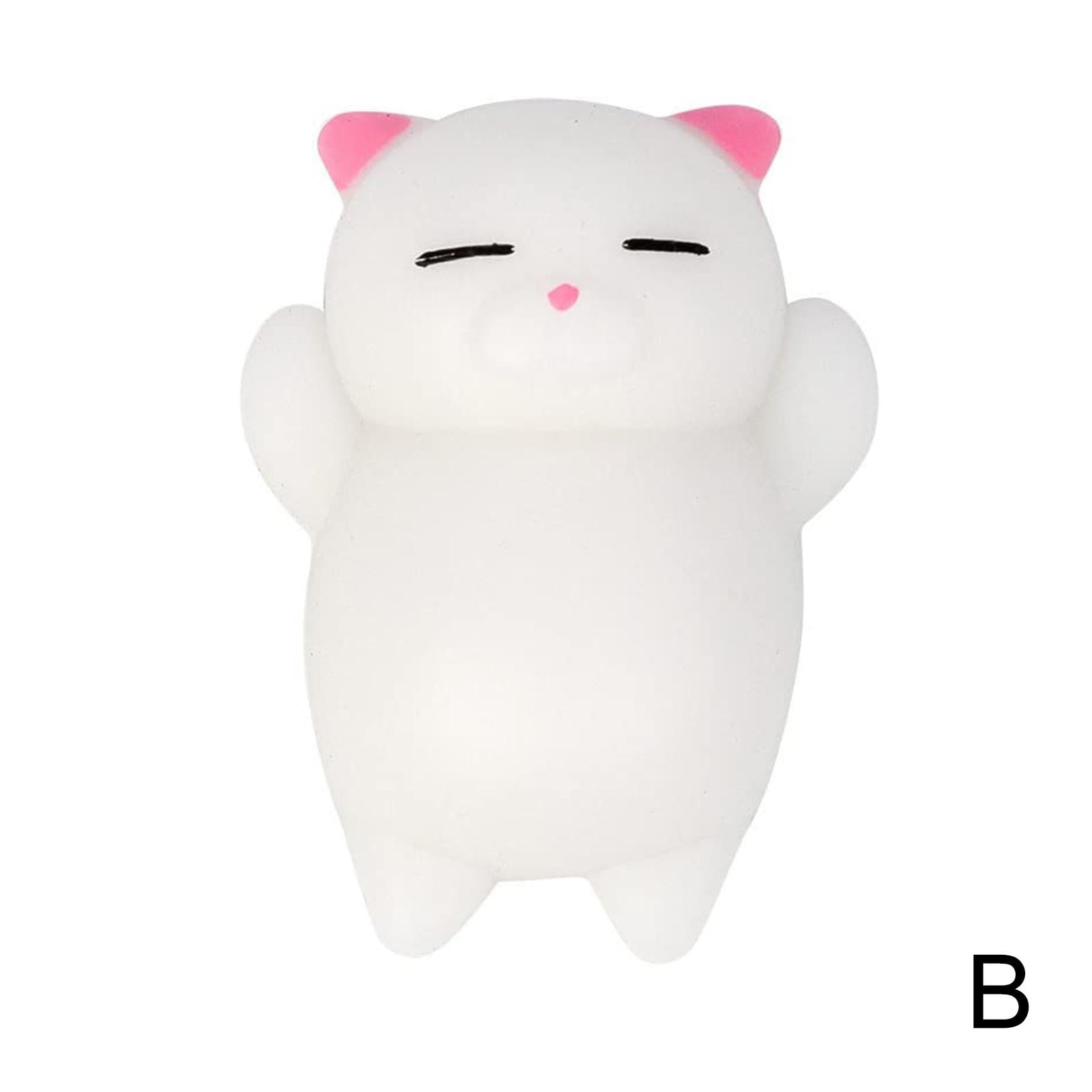 Mini Squeeze Toy Cute Cartoon Squeeze Squishy Kawaii Pink Cat Stress ...