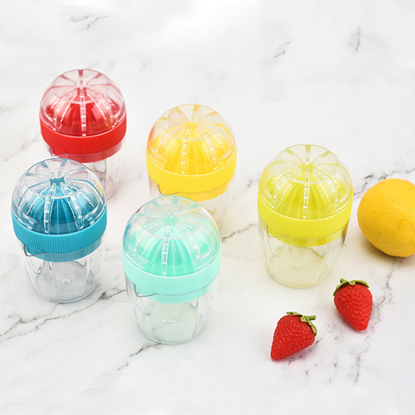 Mini Squeezer with Scale Detachable Juicing Tool Plastic Orange Lemon ...