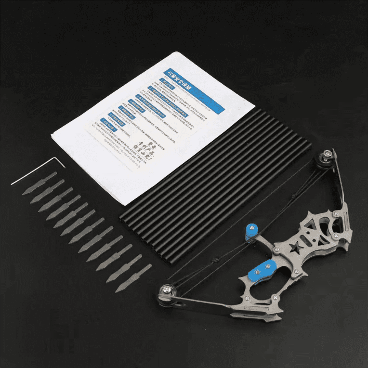 Mini Stainless Steel Compound Bow with 12 Arrows - Walmart.com